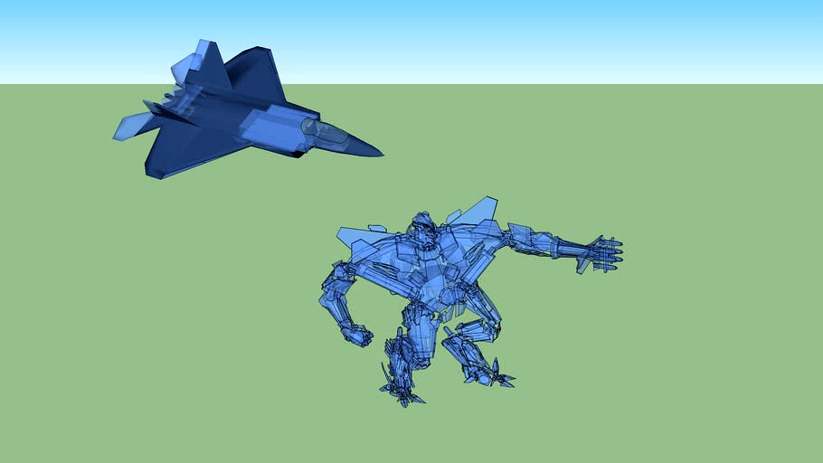 phantom starscream 3d model