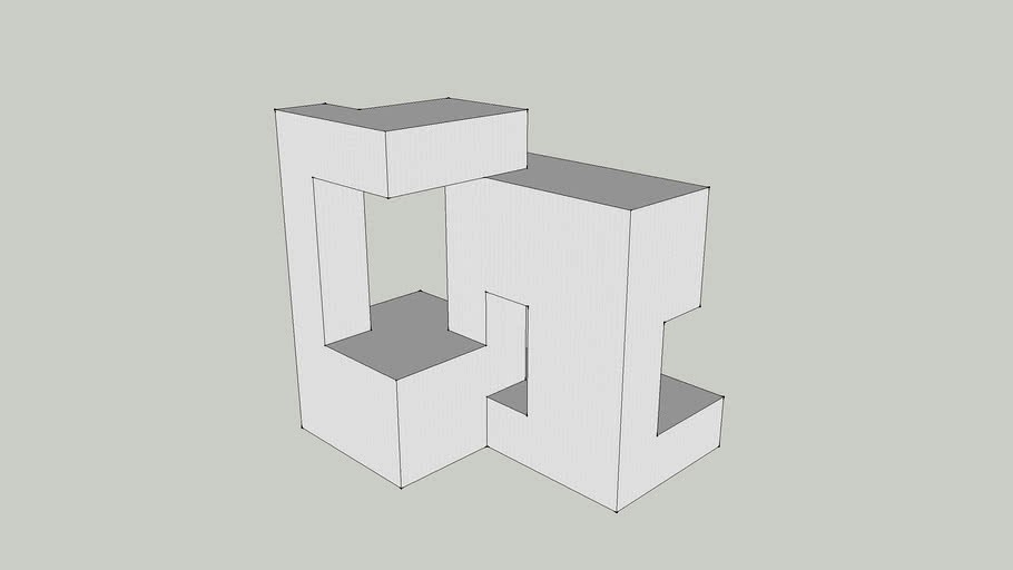 EXP:2 - Model of Axo (5 Blocks) 3d