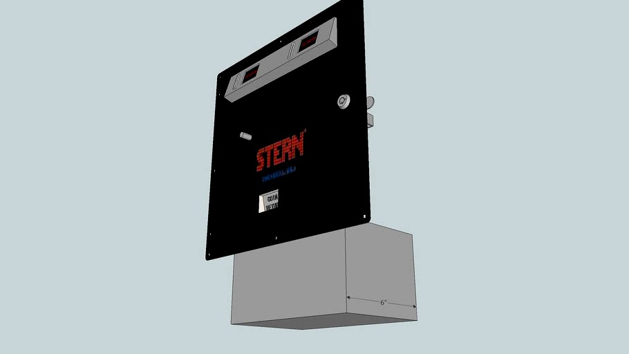 Stern coin door 3d model