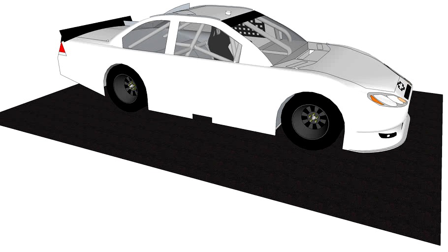 2012 nascar chevy impala 3d model