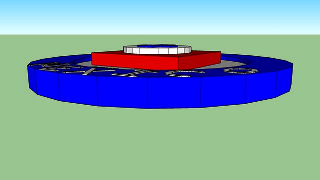 ESCUDO CRUZ AZUL 3d model