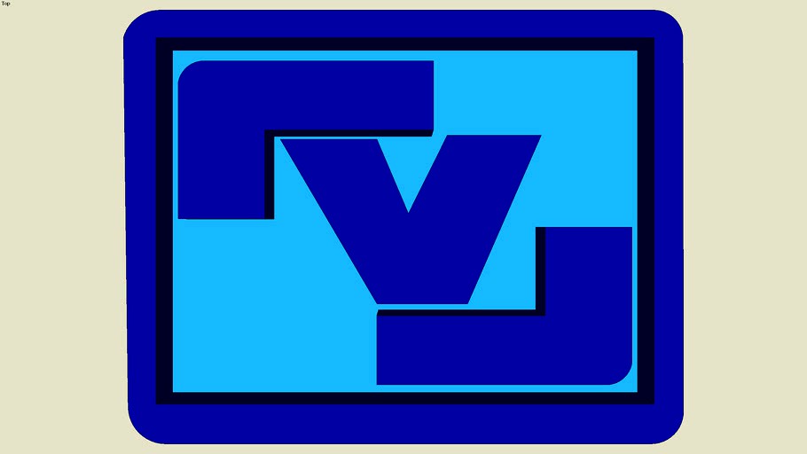 RVJ LOGO 3d model