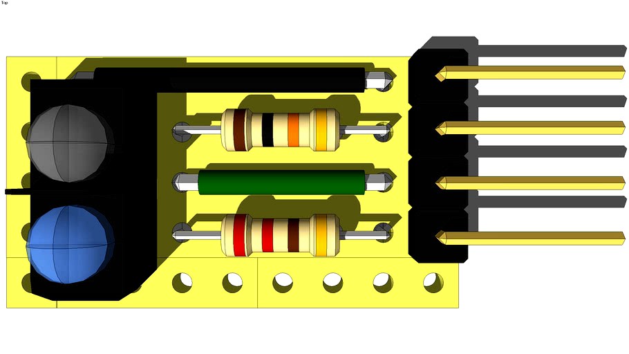IR proximity sensor 3d model