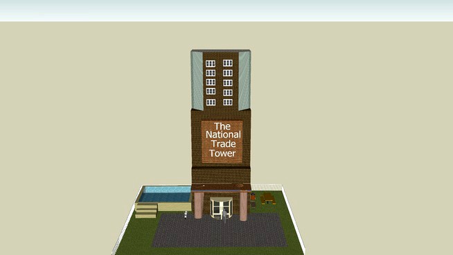 The National Trade Tower 3d model