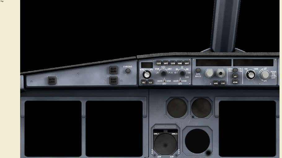 A320 Panel 3d model