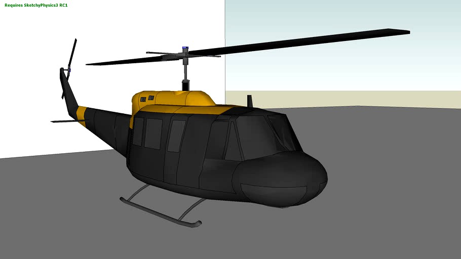 Griffin training helicopter sketchyphysics 3d model