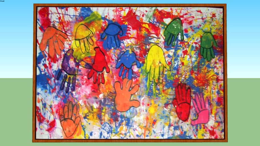 Child Painting Cocuk Boyama Resim 3d model