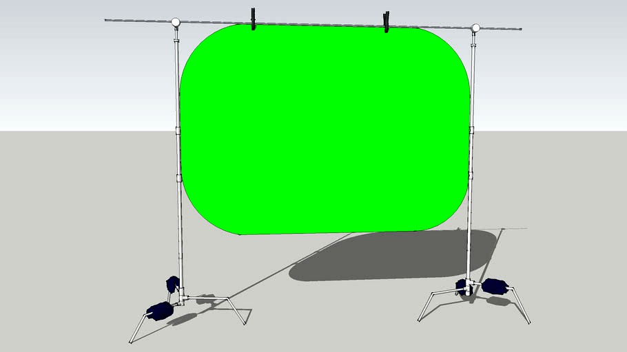 Chroma Key Drop 3d model