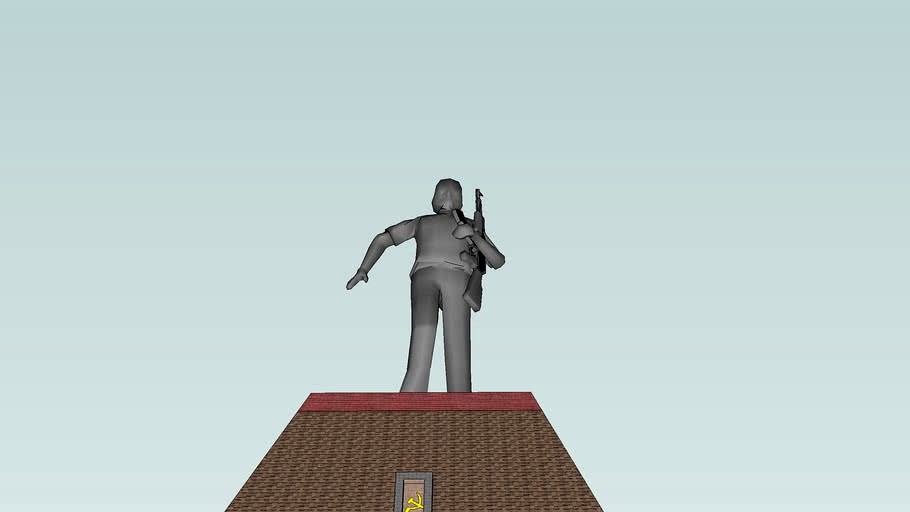 ra2 soviet barracks 3d model