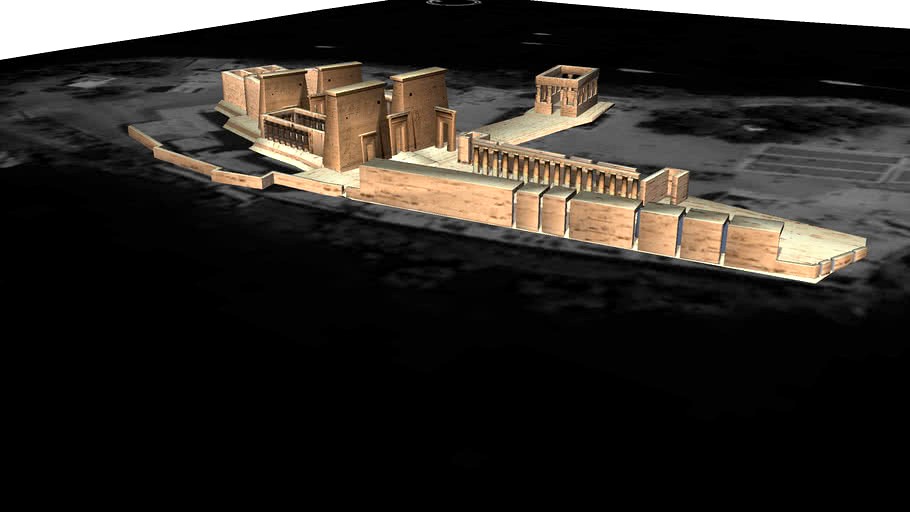 Philae temple 3d model