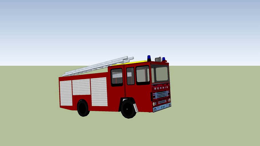 Fire Engine Theming for The Swarm 3d model