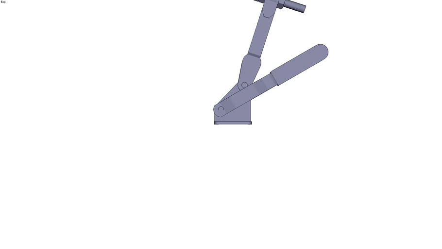 Vertical toggle clamp - M8 3d model