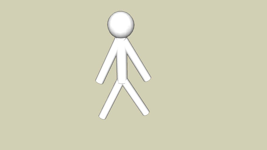 giant stickman 3d model