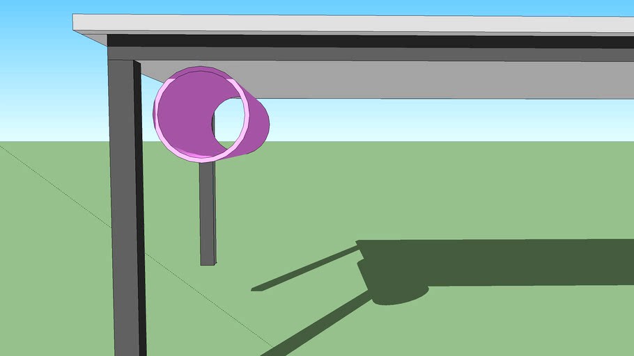 table 2m X 1m 3d model