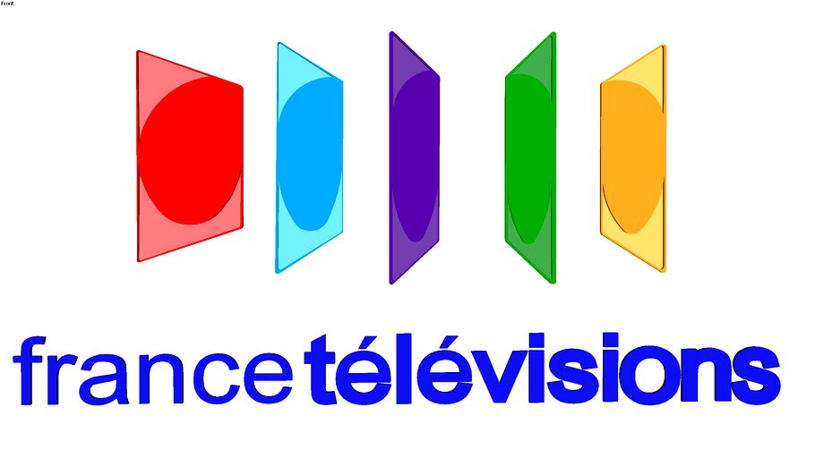 logo France Television 3d model