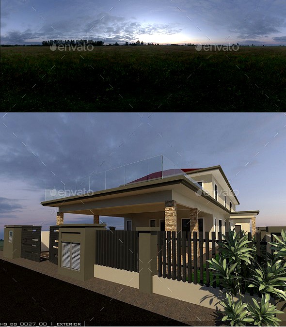 Exterior HDRi 9 3d model