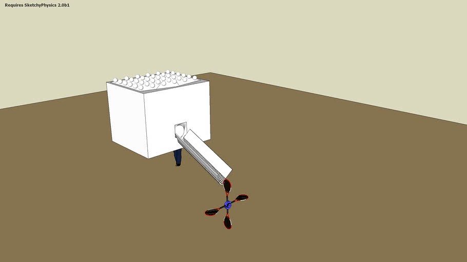 tennis ball flinger 3d model