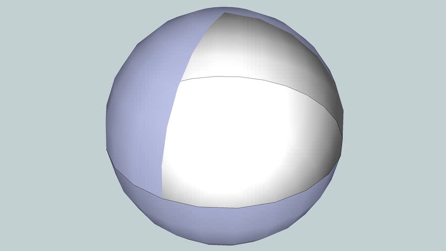 Cross-Section of a sphere 3d model