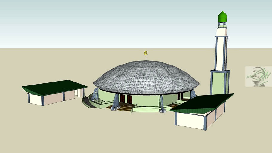 Surau aka Mussolla 3d model