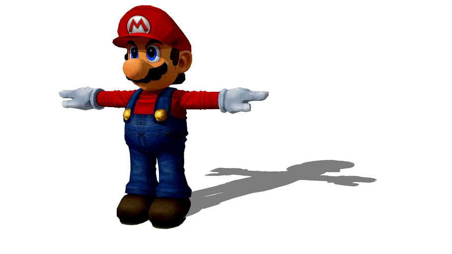 ssbm mario rip 3d model