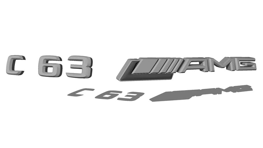 LOGO - Mercedes-Benz C63 AMG 3d model