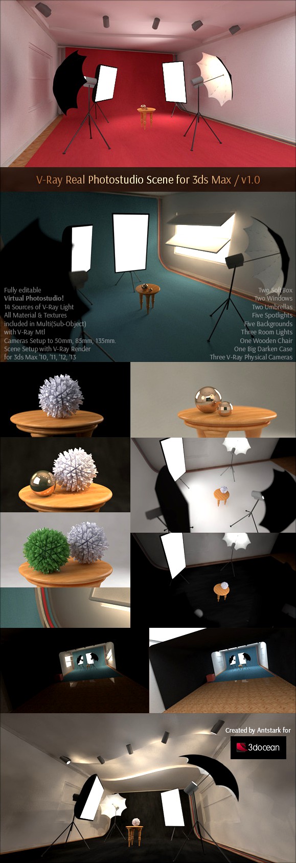 V-Ray Real Photostudio Scene for 3ds Max model