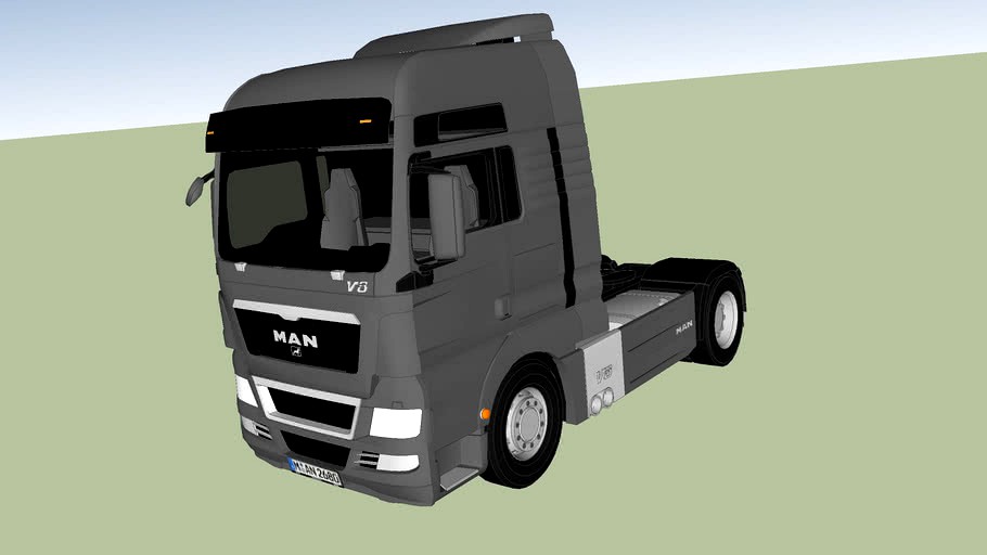 MAN TGX V8 3d model