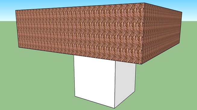 Minecraft Giant Brown Mushroom 3d model