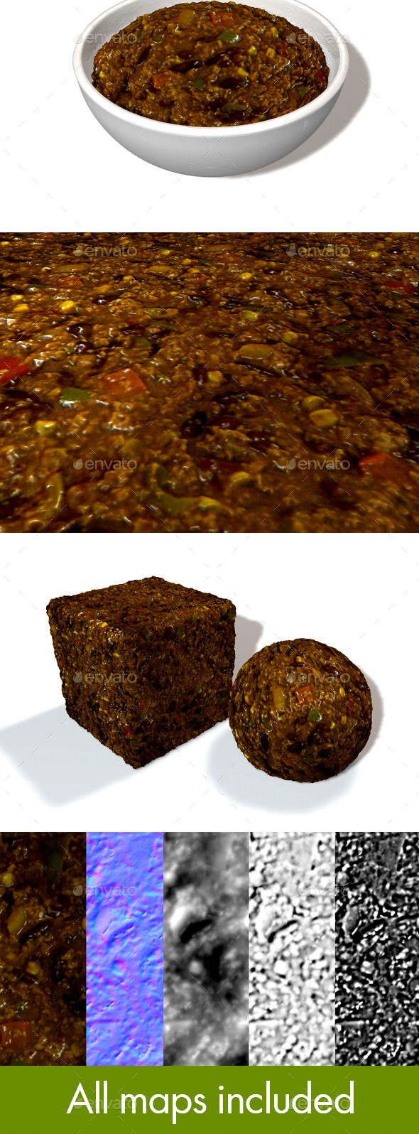 Chili Seamless Texture 3d model