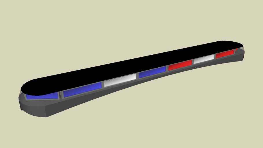 Whelen Justice Lightbar 3d model
