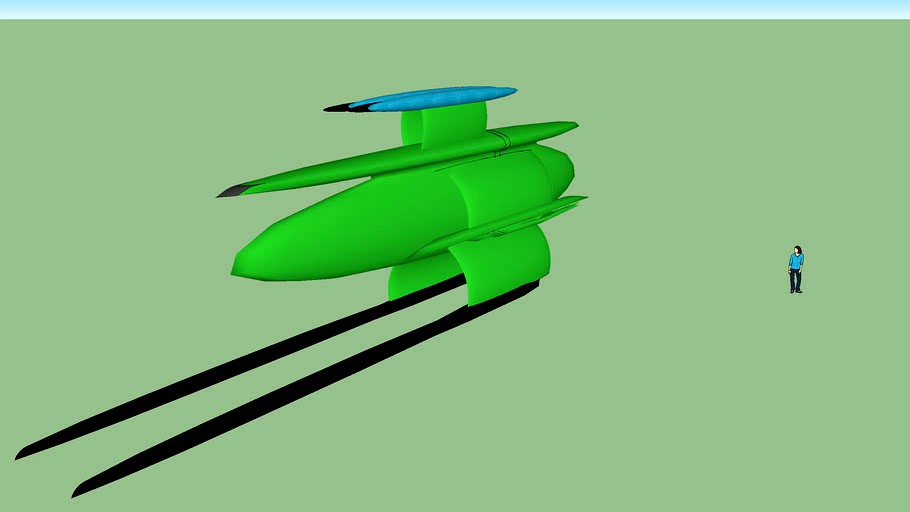 Alien Starship 3d model