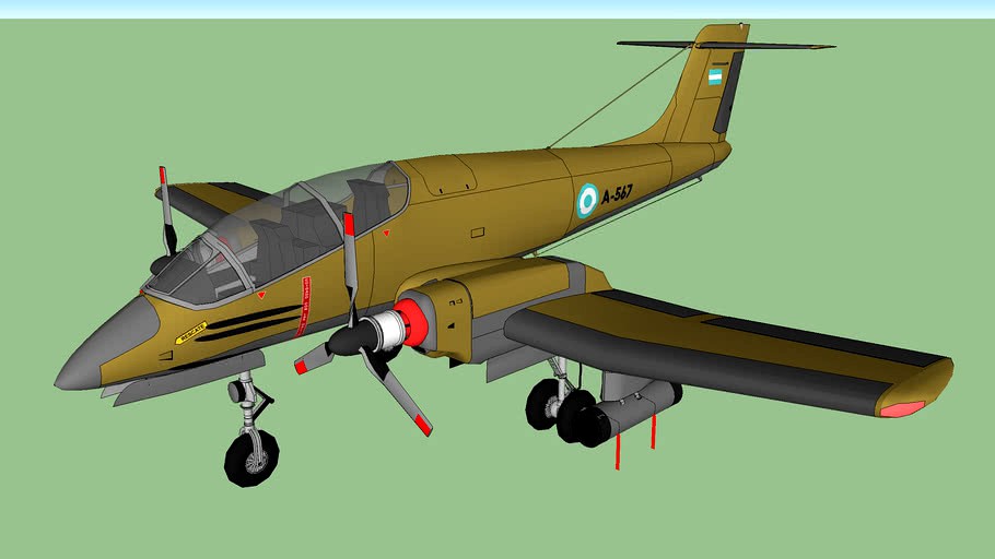 FMA IA 58 Pucarà 3d model