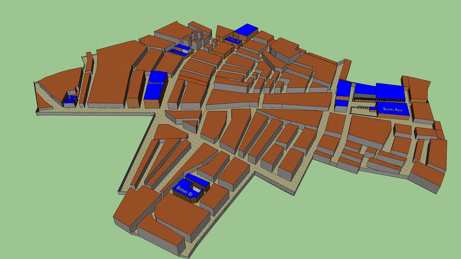 Whitechapel 1888 - Jack the Ripper crime scenes 3d model