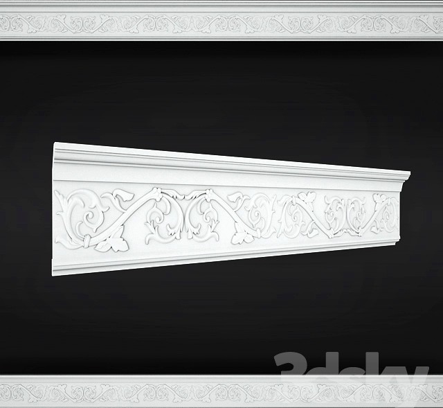 plaster molding 3d model