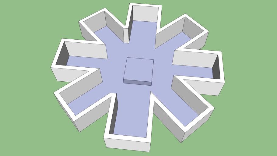 Octagon Presentation Room 3d model