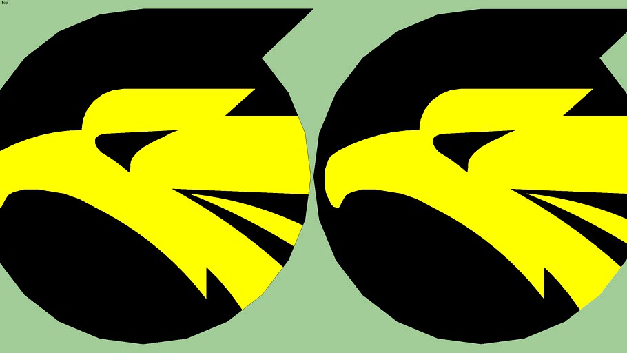 Emblem of JASDF 306th Tactical Fighter Squadron / 航空自衛隊 第306飛行隊 部隊章 3d ...