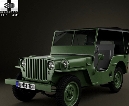Jeep Willys MB 1941 3d model