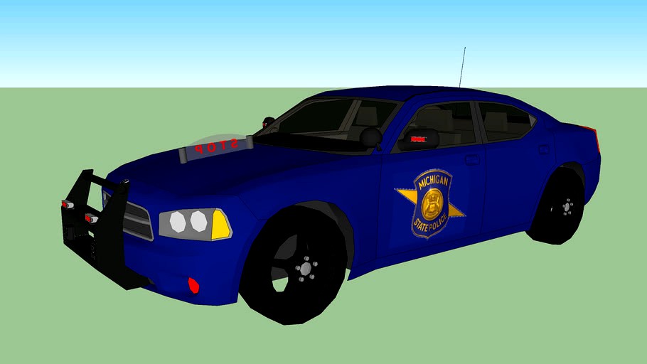 Dodge Charger Michigan State Police 3d model