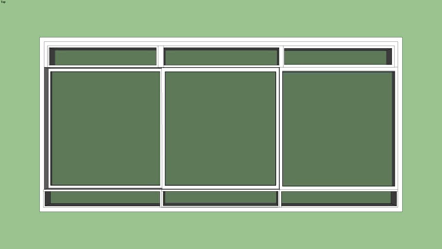 Windows 3 Panel 3d model