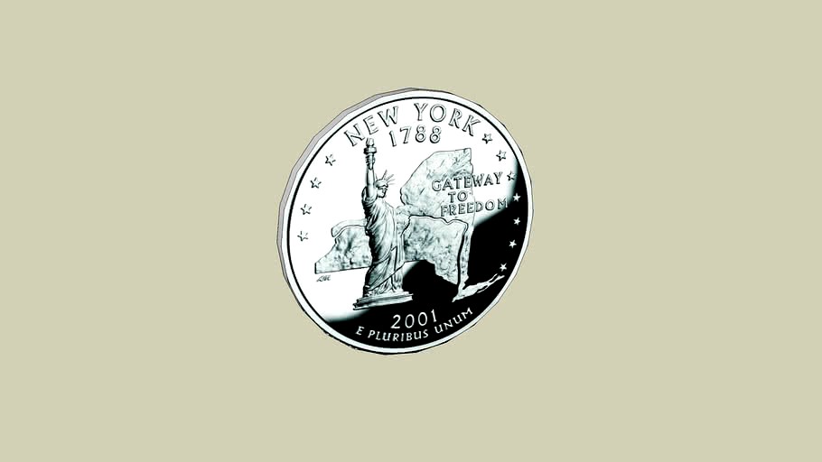 US Quarter 3d model