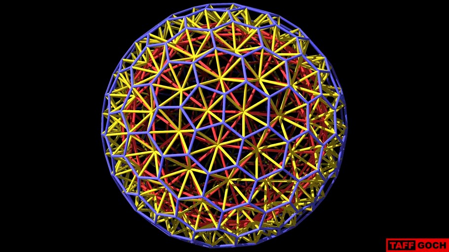 Geodesic • Two-layer Sphere • Inverted 3d model