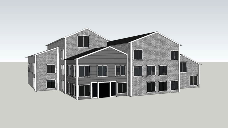 3 story house 3d model