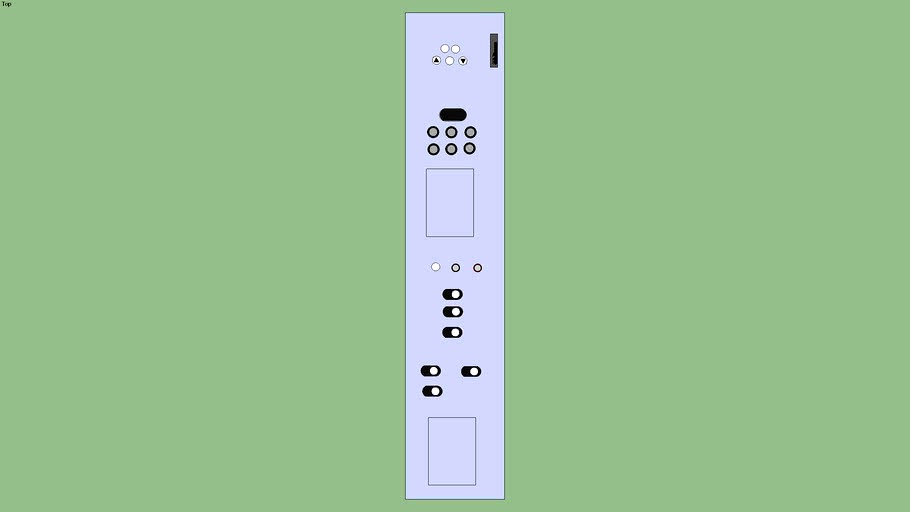 Schindler RT 3 Digit COP Station/ Button Indicator 3d model