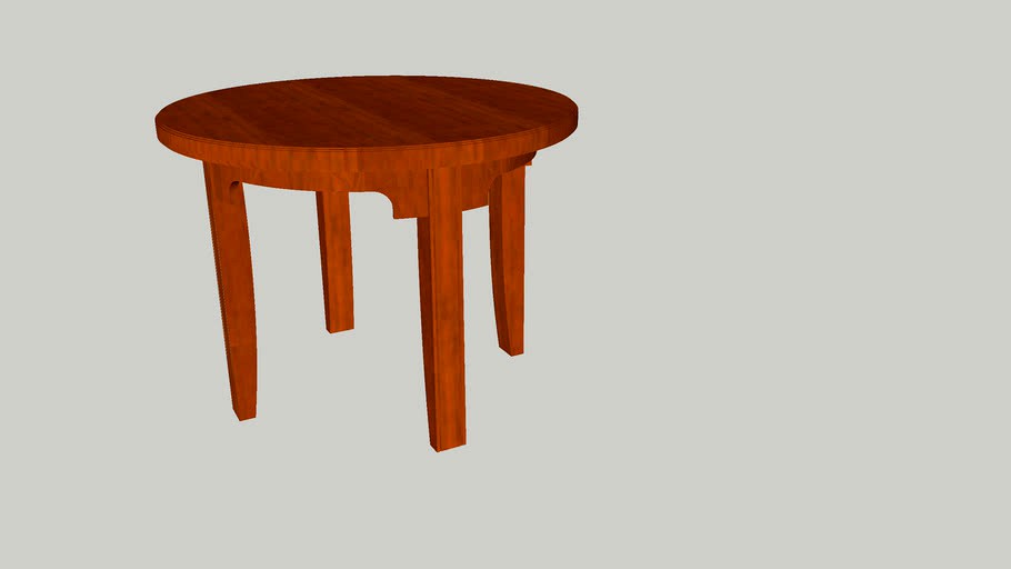 Traditional table 3d model
