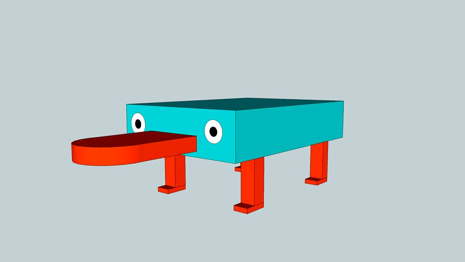 Perry the Platypus Inaction Figure 3d model