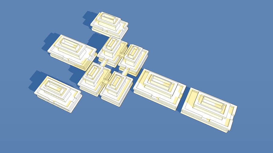 Vivec map_early_WIP 3d model