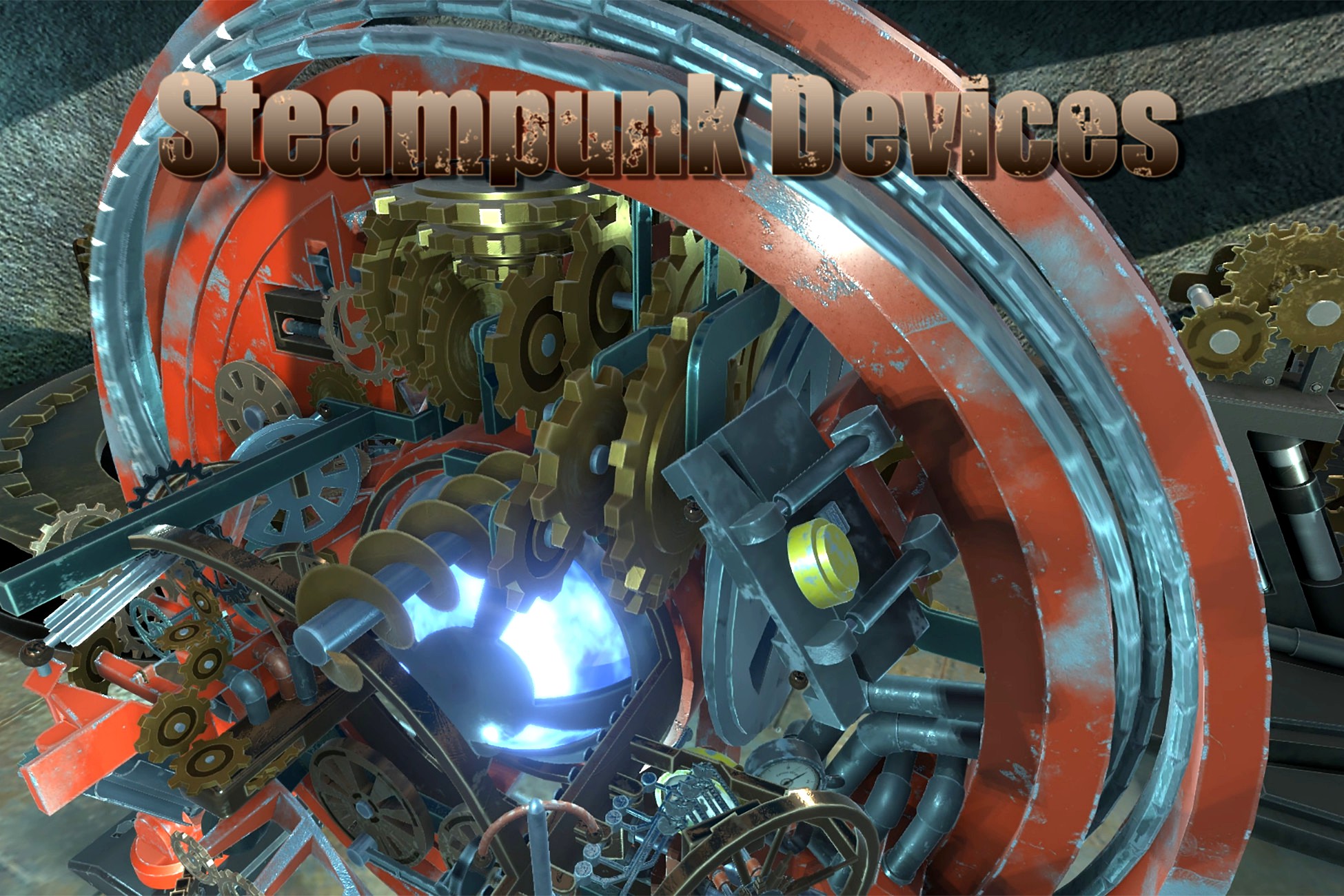Steampunk Devices 3d model