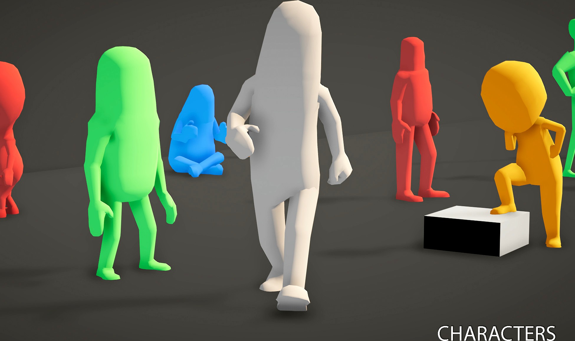 Hyper-Casual - Characters 2 3d model