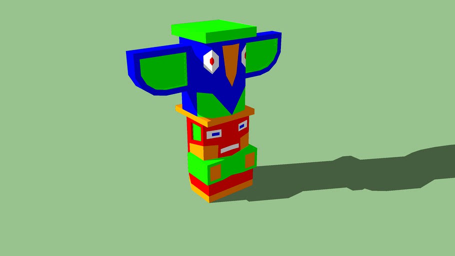 Small Totem 3d model
