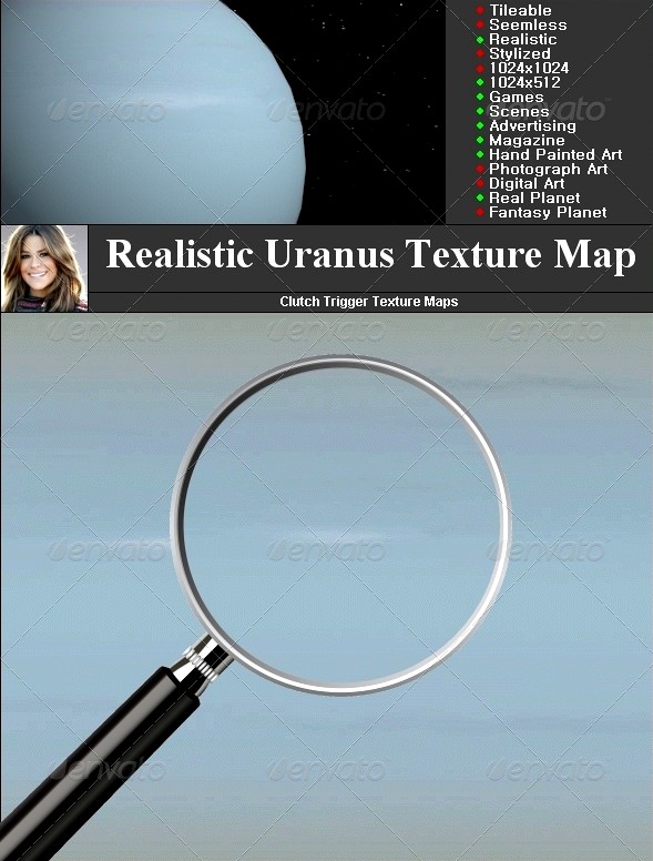 Uranus Texture Map 3d model
